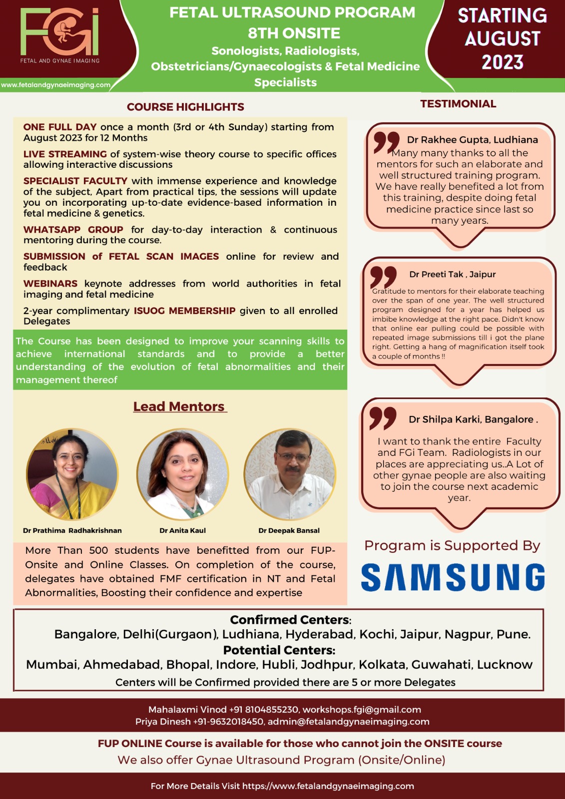 Fetal and Gynae Imaging | Fetal Ultrasound Program | Gynae Ultrasound ...